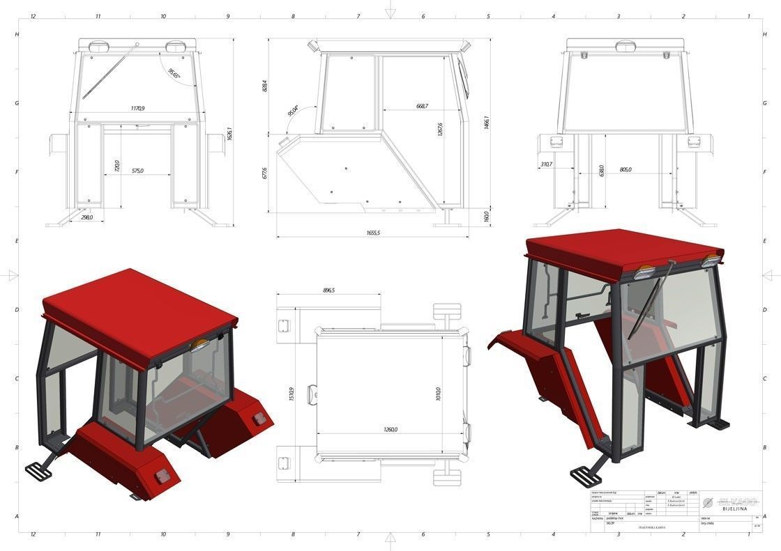 Tractor cabin 3D model | CGTrader