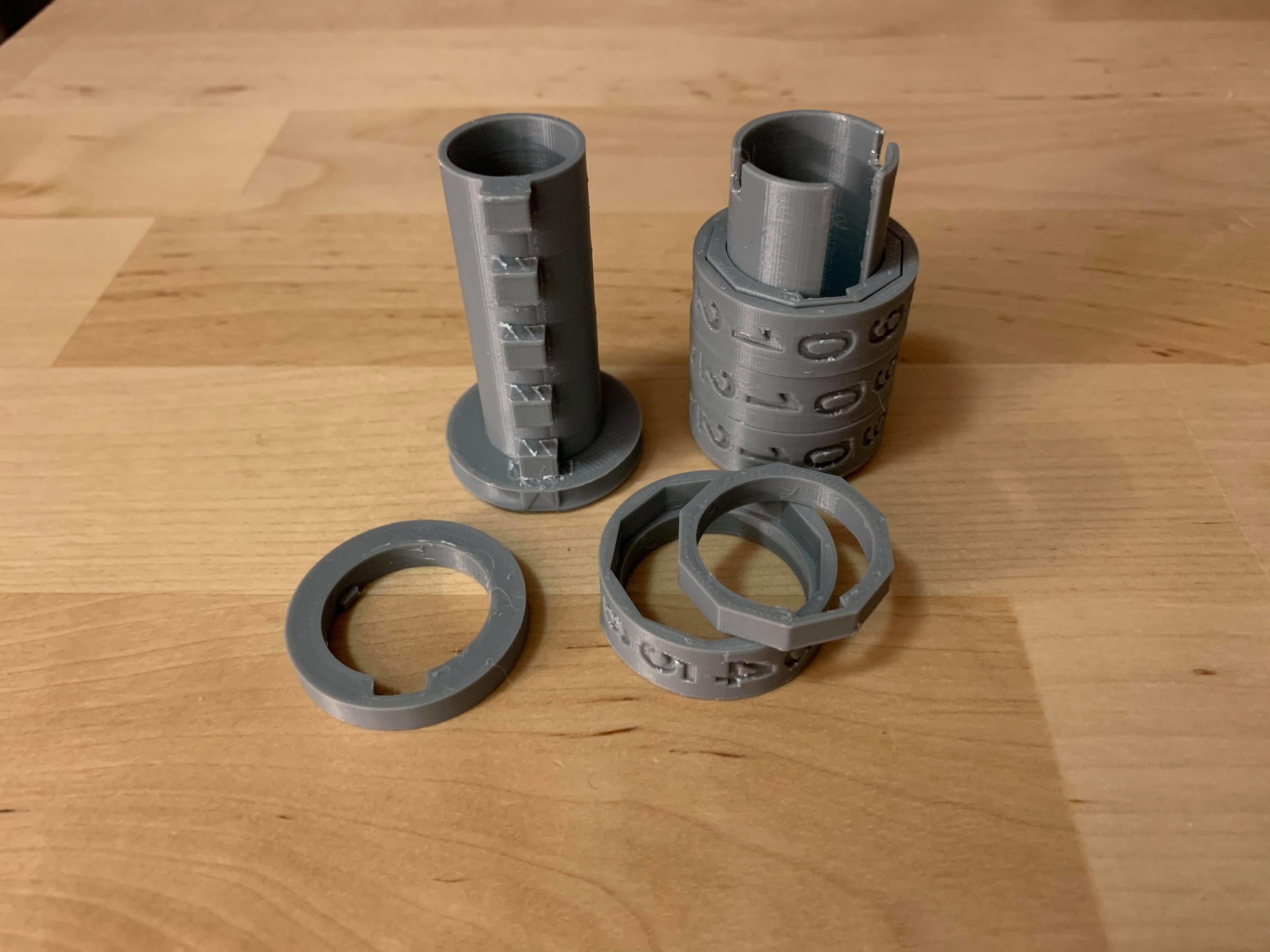 3D Printed Cryptex 3D model 3D printable | CGTrader