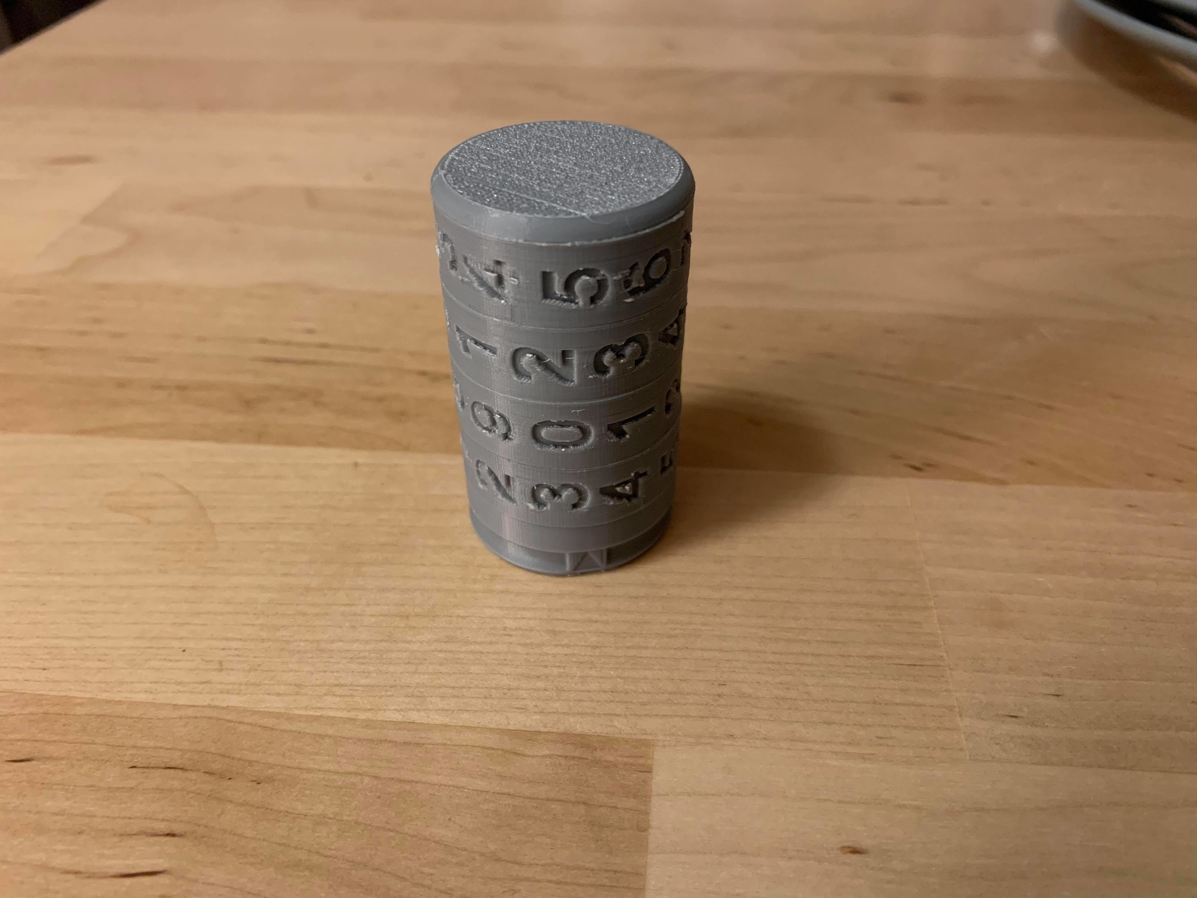3D Printed Cryptex 3D model 3D printable | CGTrader