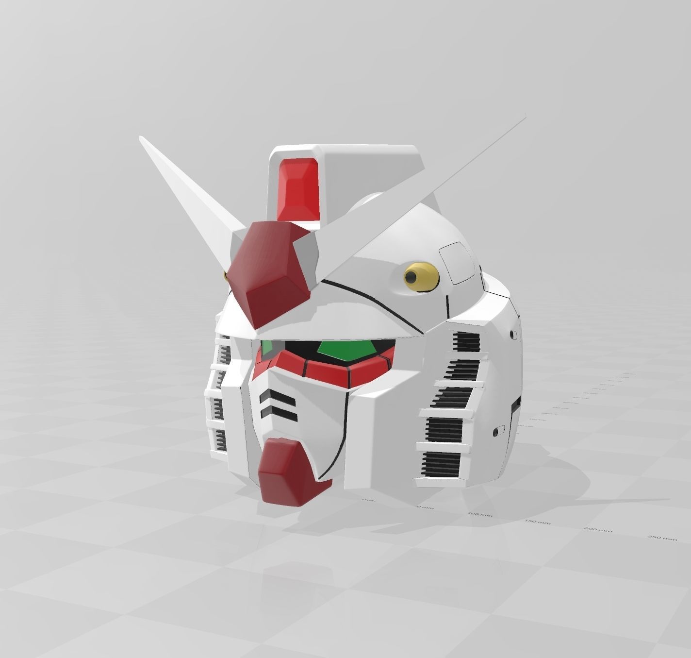 GUNDAM RX-78-2 Helmet COSPLAY 3D model 3D printable | CGTrader