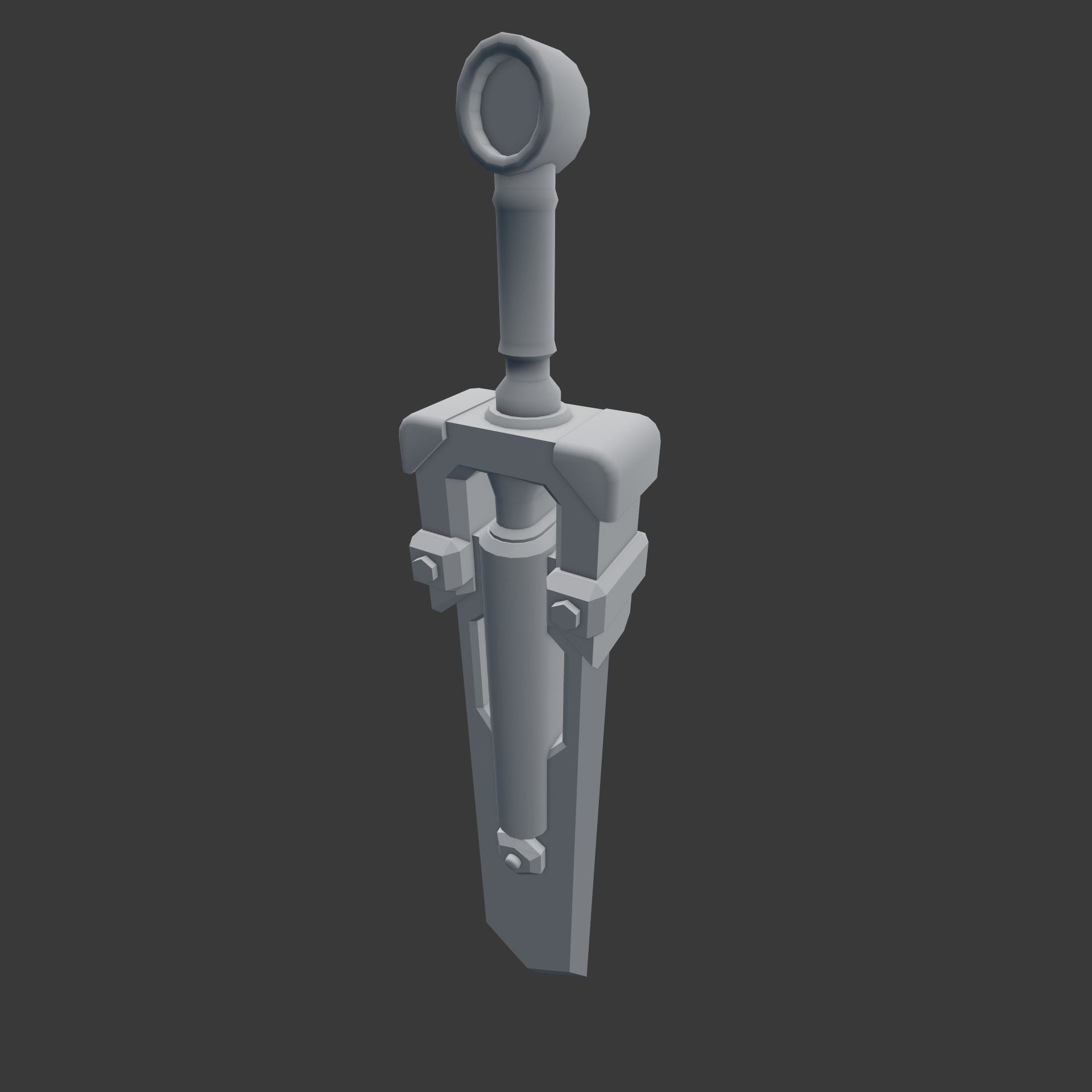 3D model Mechanical sword VR / AR / low-poly | CGTrader