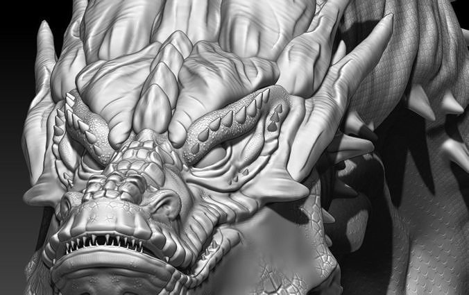 Smaug statue of dragon head 3D model 3D printable | CGTrader