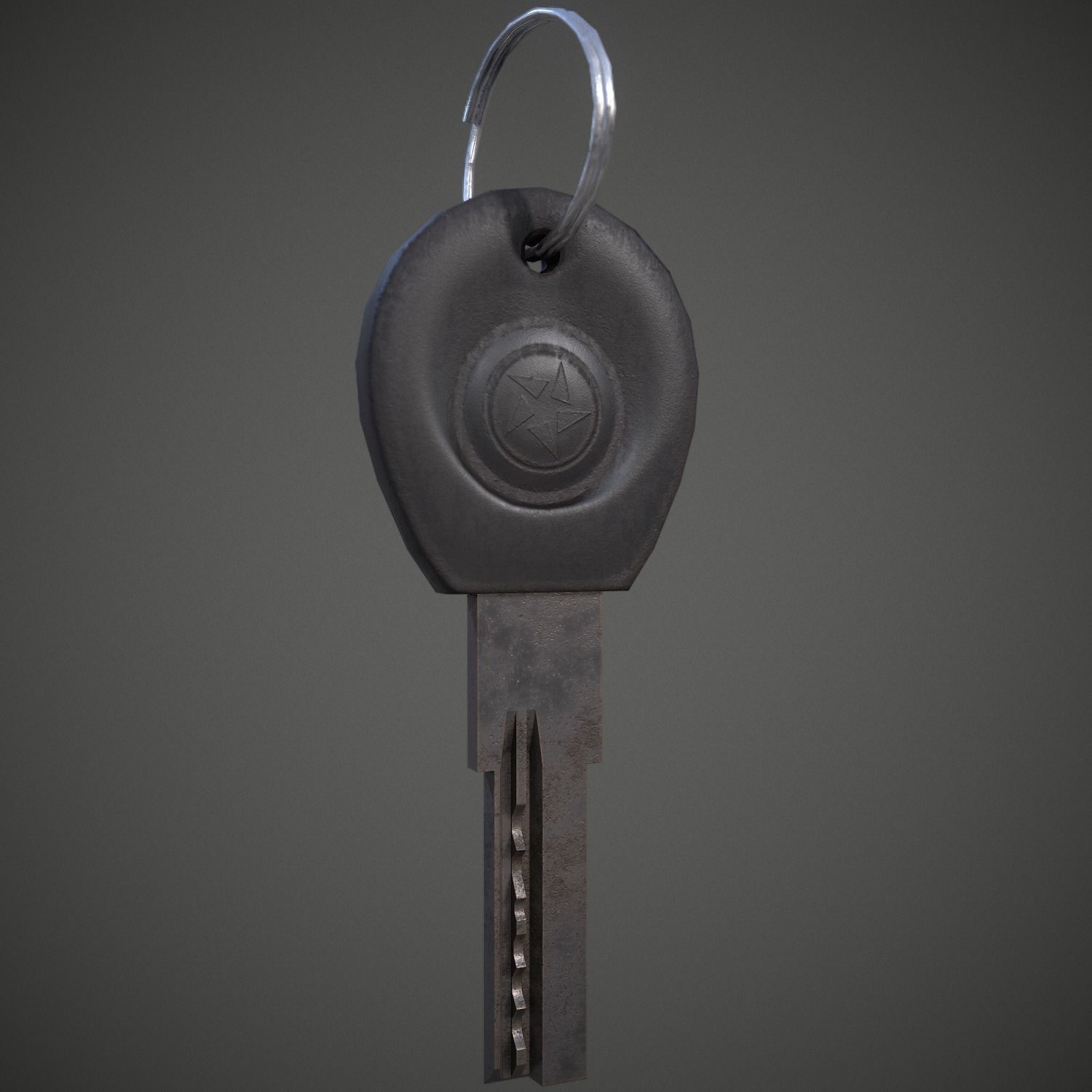 3D model Realistic Door Key Lowpoly with a set of 5 PBR materials VR ...