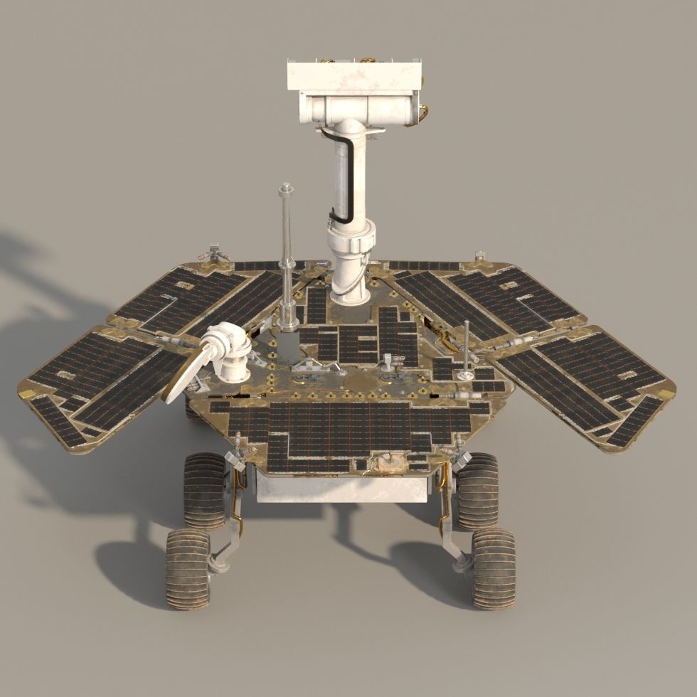 Opportunity rover 3D model rigged | CGTrader