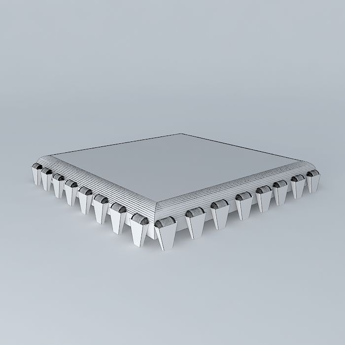 Computer chip free 3D model | CGTrader