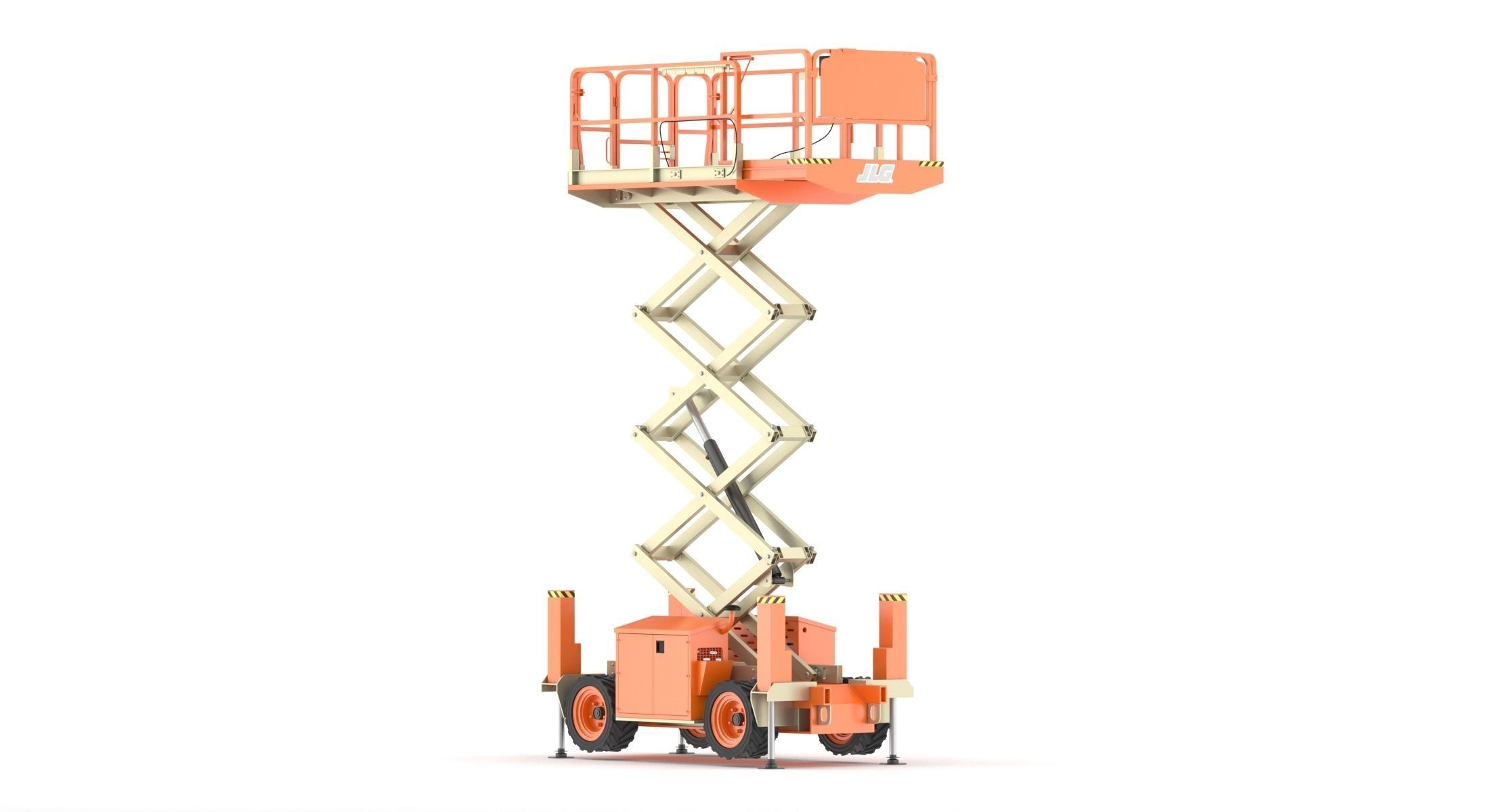 JLG Engine Powered Scissor Lift 3D model | CGTrader
