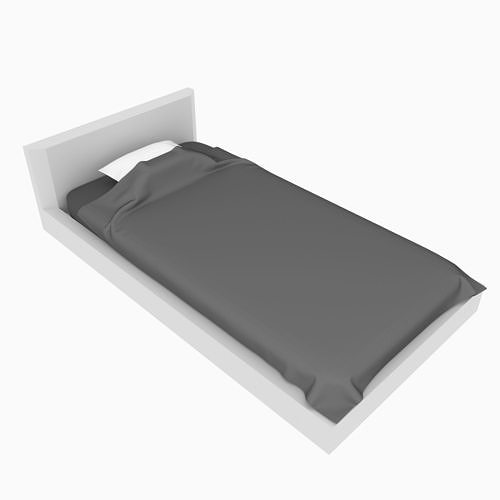 Single Bed LD3D0004 3D model | CGTrader