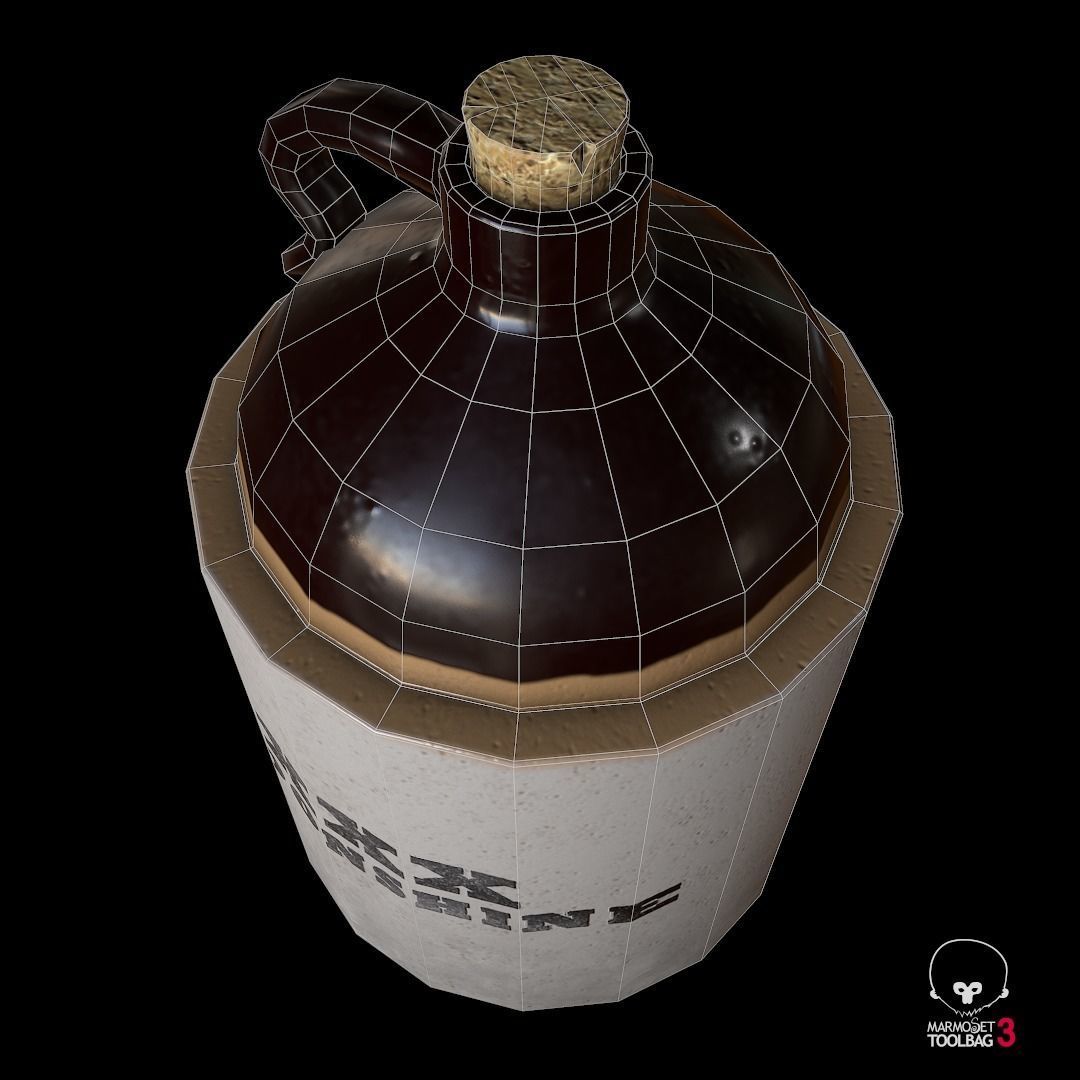 3D model Moonshine Jug VR / AR / low-poly | CGTrader