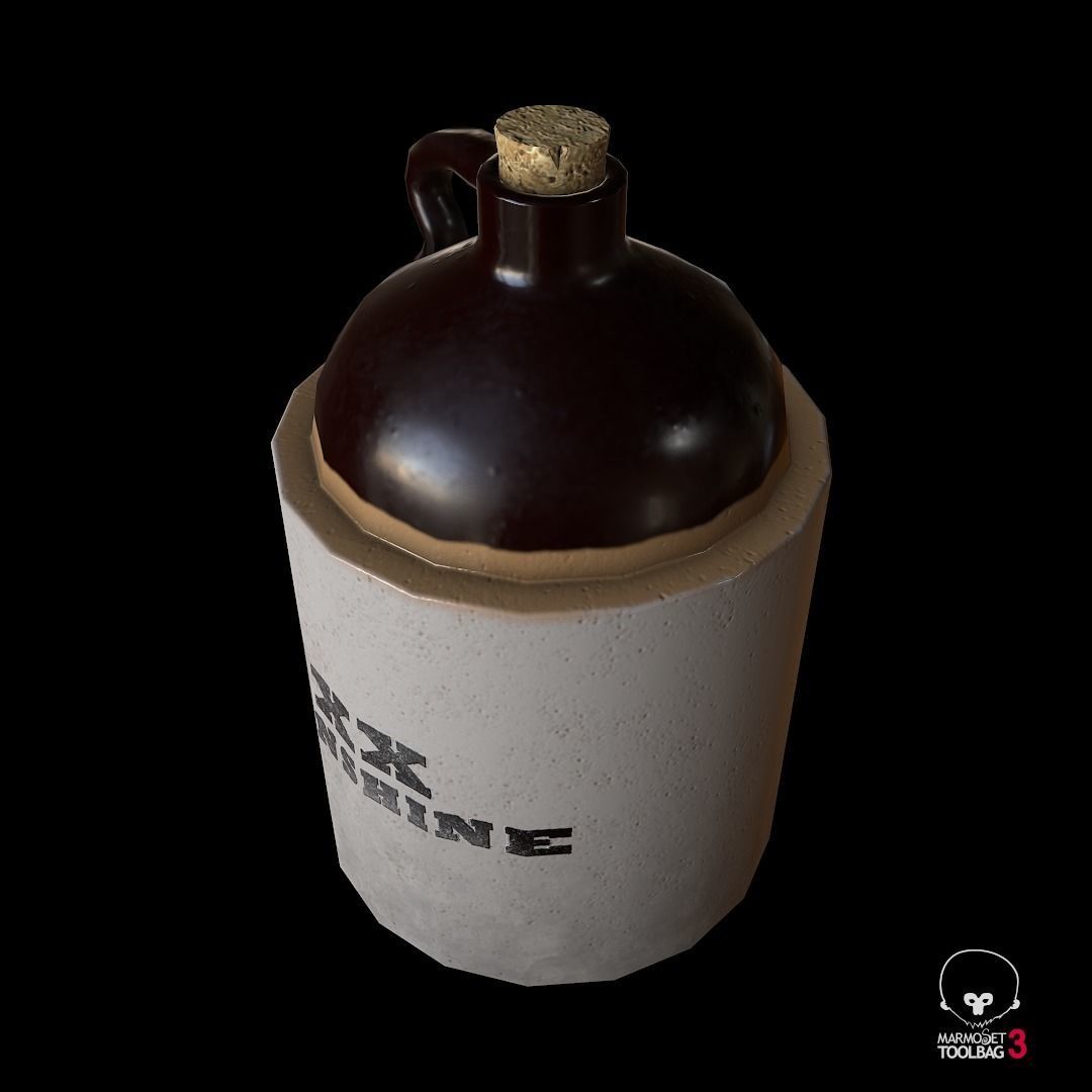 3D model Moonshine Jug VR / AR / low-poly | CGTrader