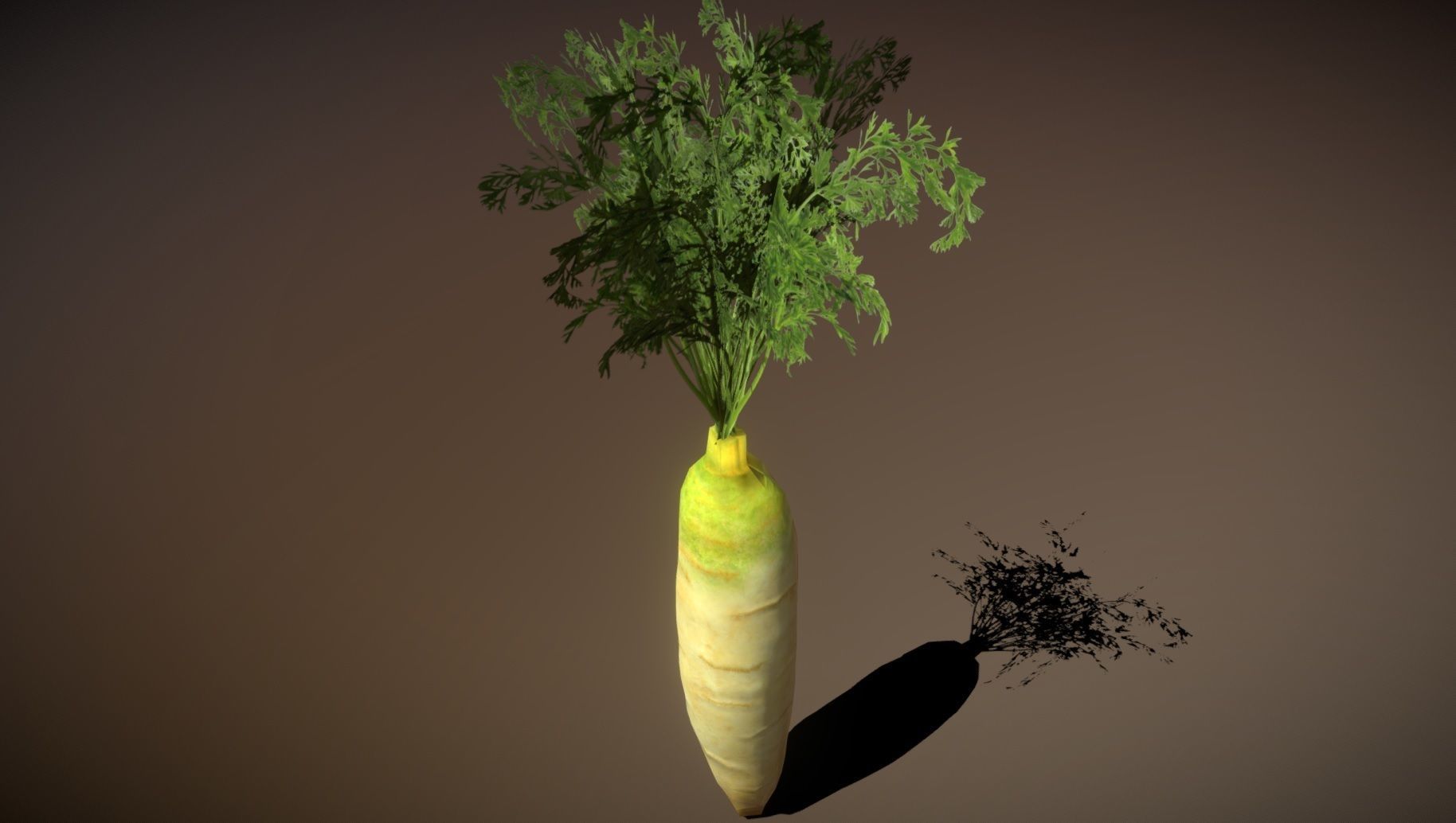 3D model White Carrot VR / AR / low-poly | CGTrader