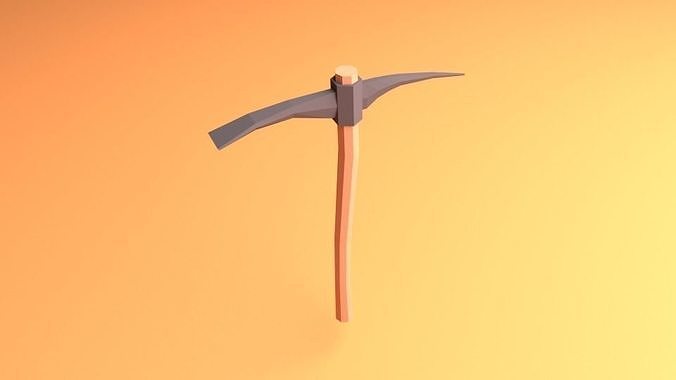 3D model Iron Pickaxe VR / AR / low-poly | CGTrader