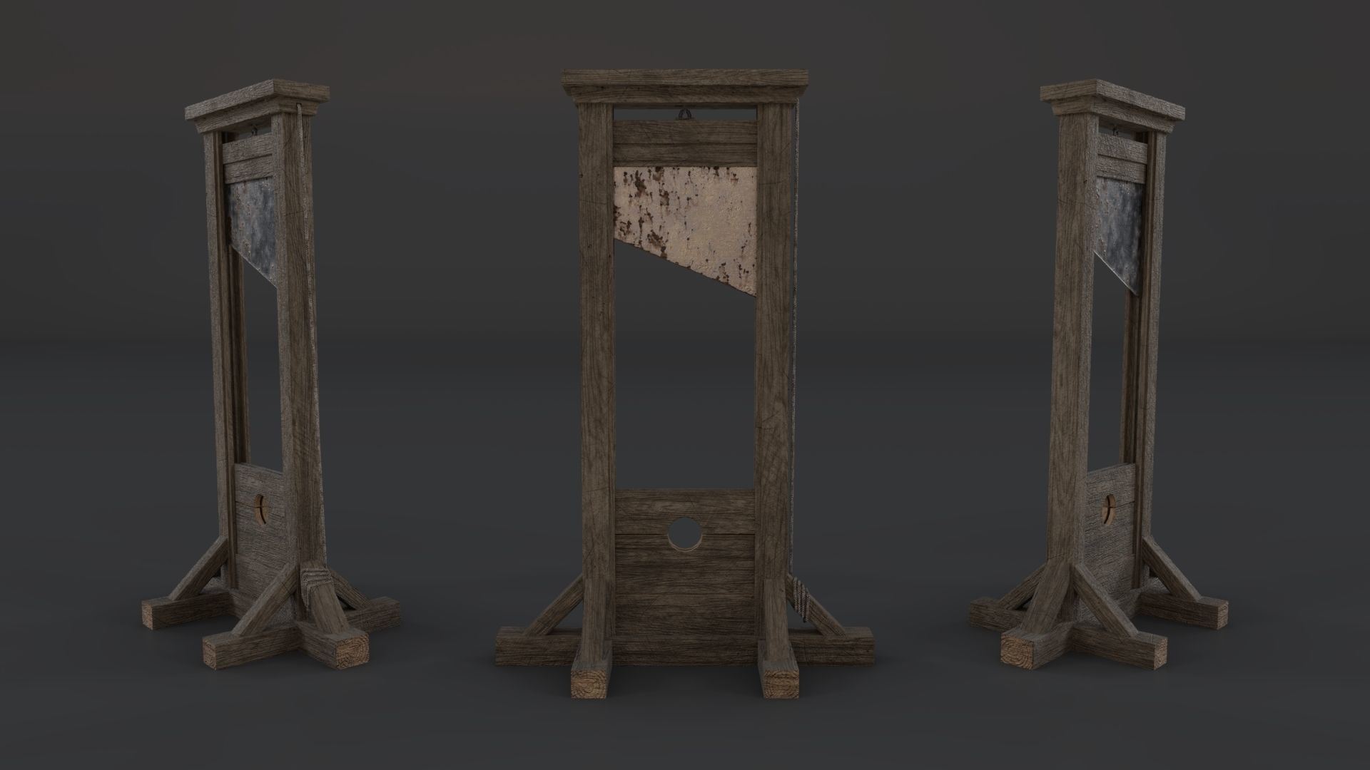 3D model Medieval Guillotine PBR 1 VR / AR / low-poly | CGTrader