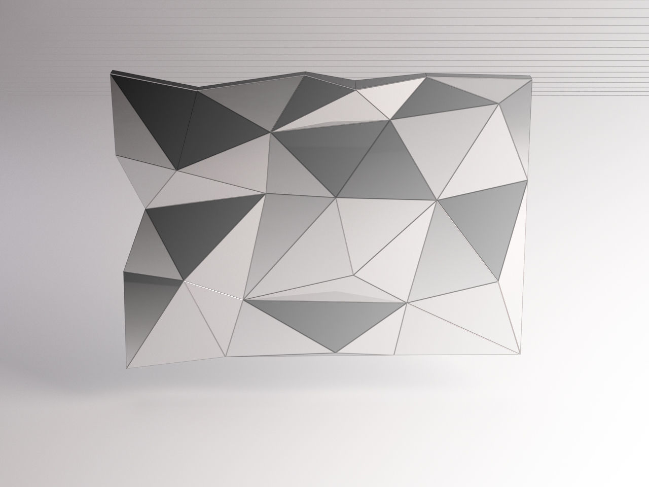 MIRROR---Broken Deformed 3D model rigged | CGTrader