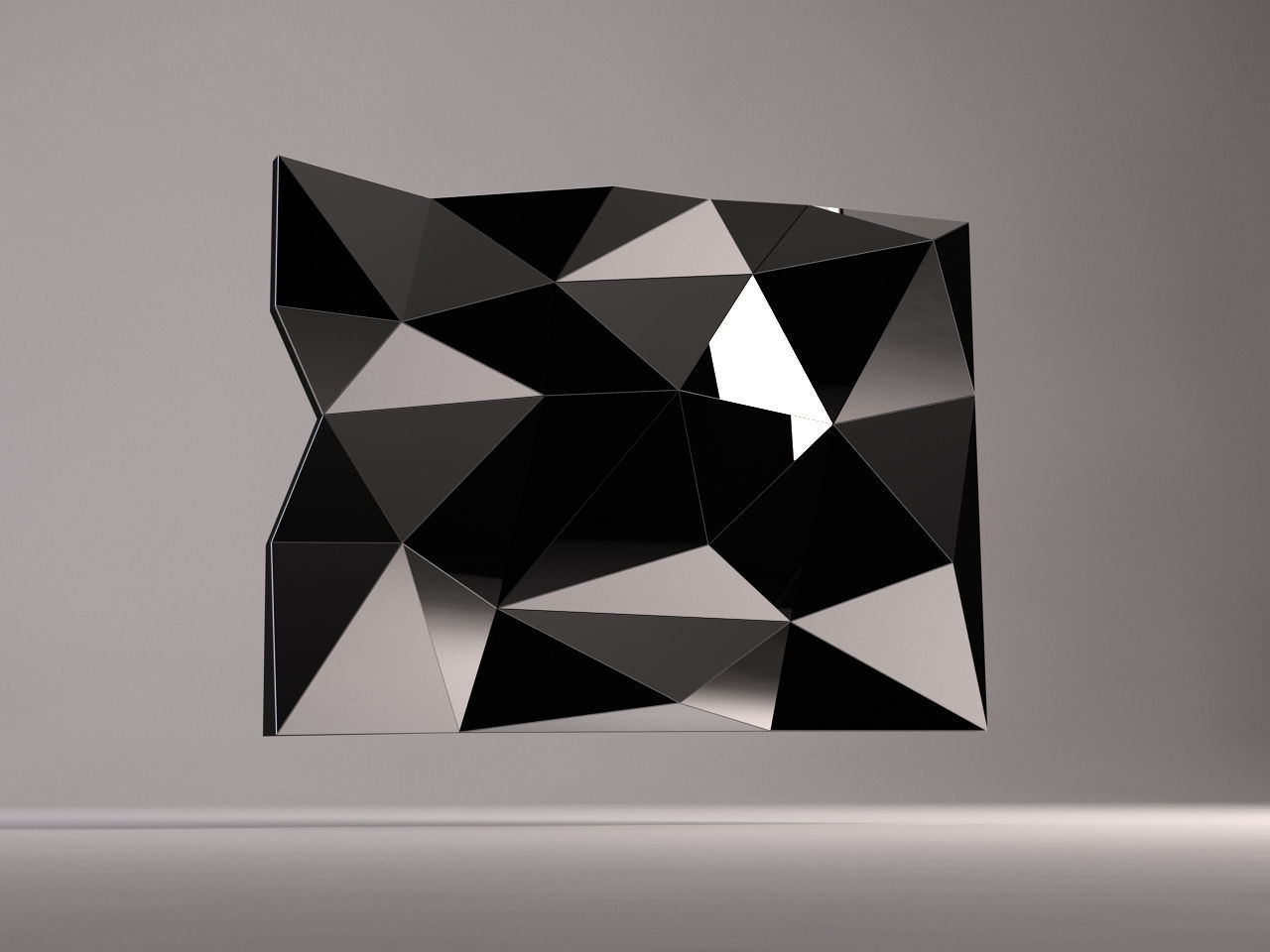 MIRROR---Broken Deformed 3D model rigged | CGTrader