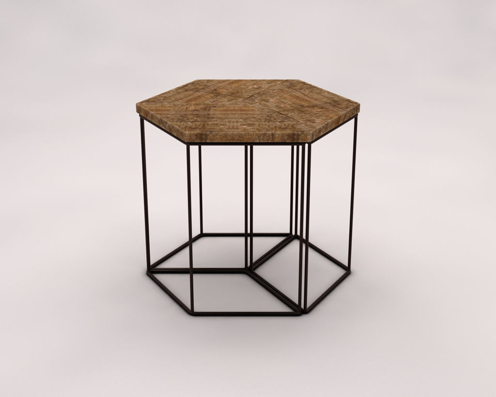 SIDE TABLE---Parallelogram built-in 3D model rigged | CGTrader