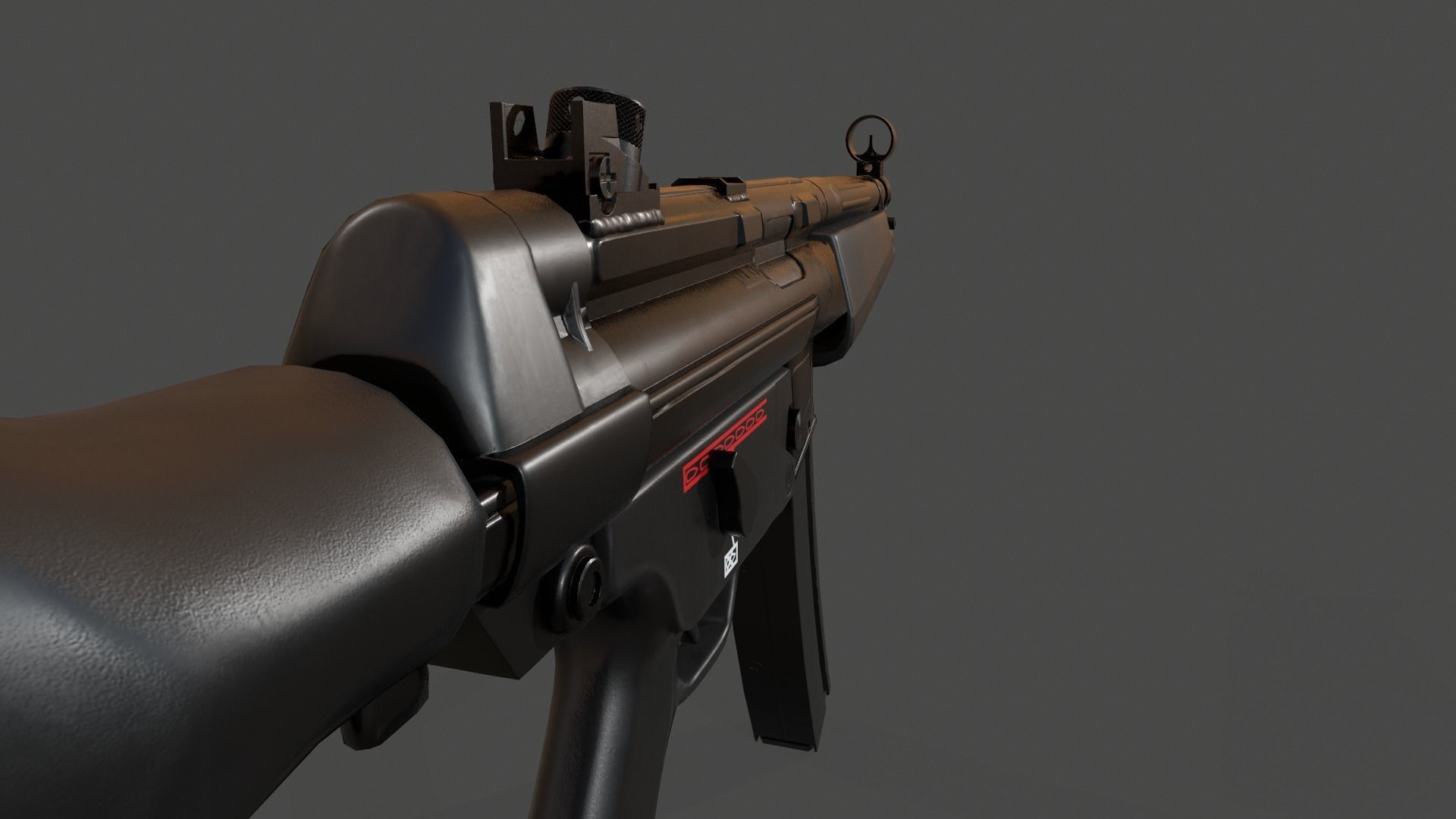 3D model MP5A3 gun VR / AR / low-poly | CGTrader