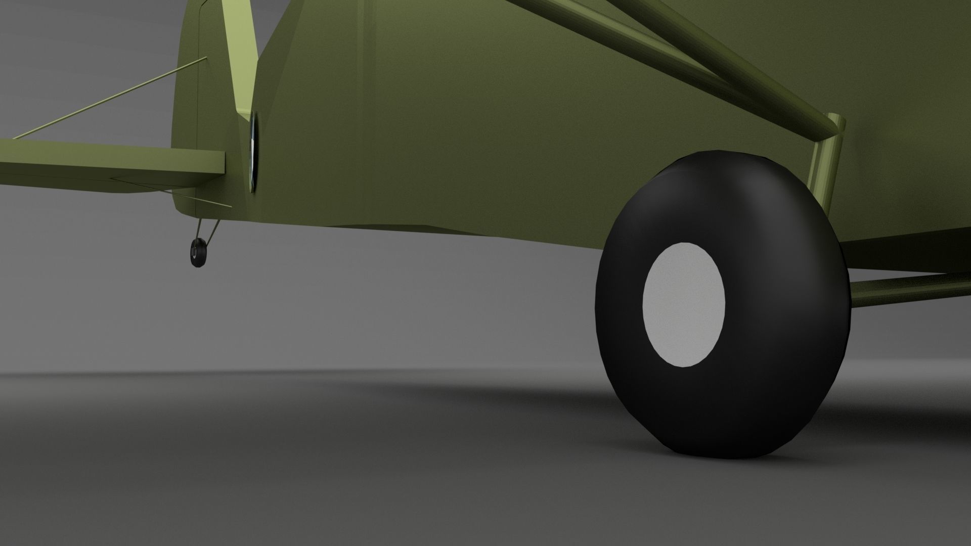 3D model Aeronca TG-5 Aircraft Bomber Low-Poly VR / AR / low-poly ...