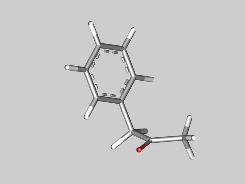 Phenylacetone molecule 3D model | CGTrader