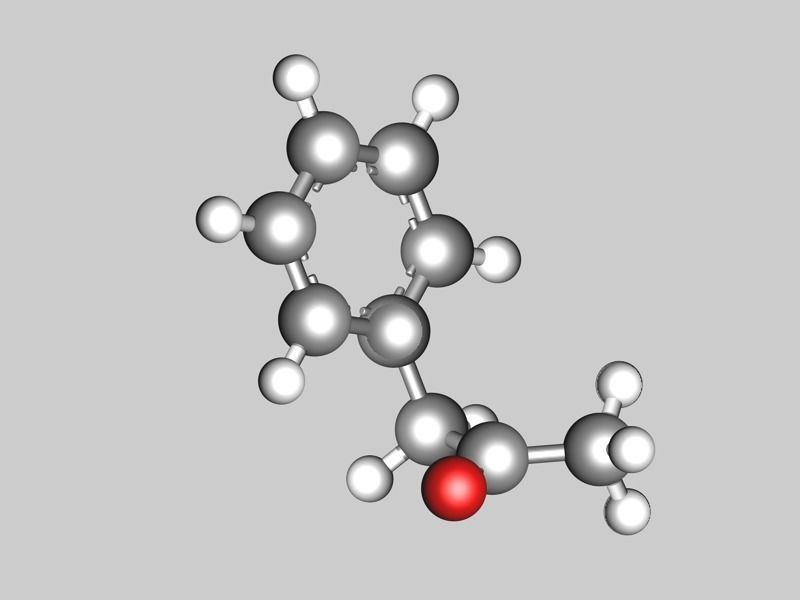 Phenylacetone molecule 3D model | CGTrader