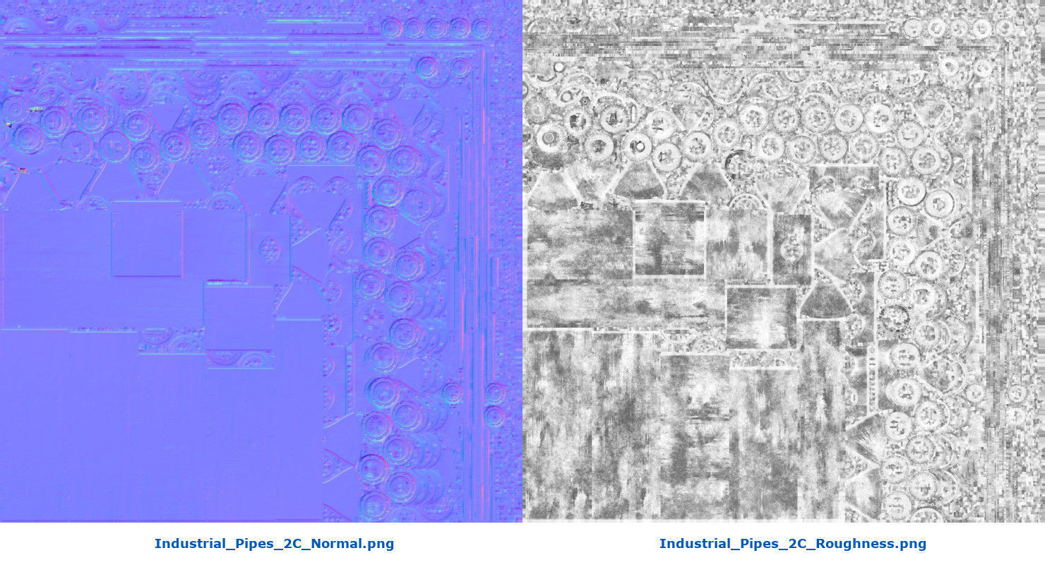 3D model Industrial Pipes 2C VR / AR / low-poly | CGTrader