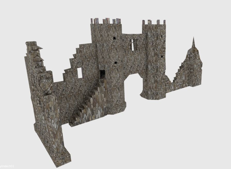 Blender 3D Castle Ruins free 3D model | CGTrader