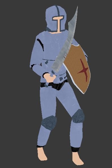 Blender 3D Knight Animations free VR / AR / low-poly 3D model animated ...