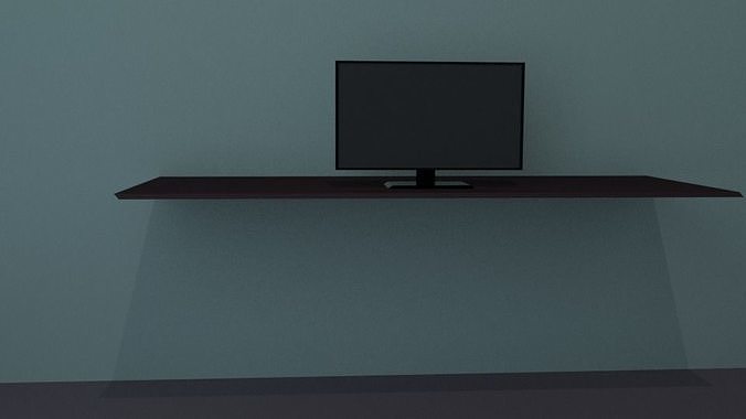 3D model low poly LED TV BLACK VR / AR / low-poly | CGTrader