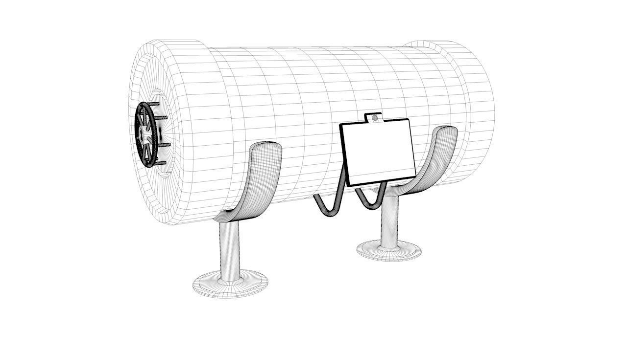 Futuristic Hibernation Space Pod 3D model | CGTrader