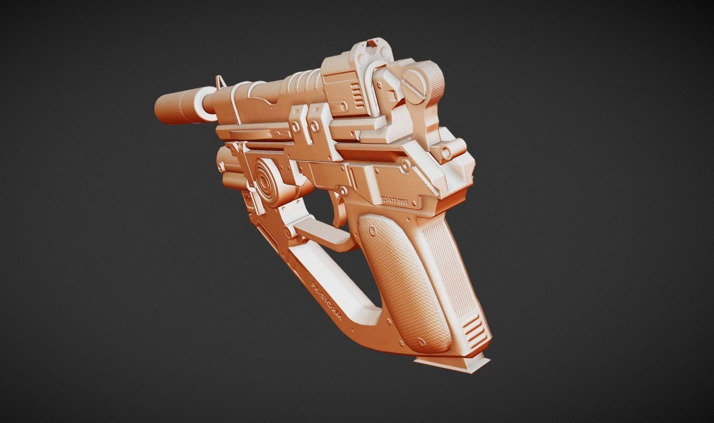 3D model Advanced Pistol VR / AR / low-poly | CGTrader