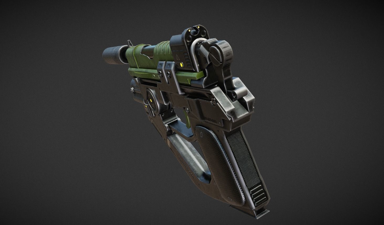 3D model Advanced Pistol VR / AR / low-poly | CGTrader