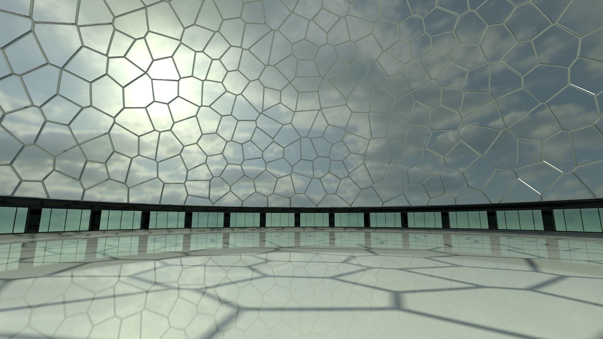 Voronoi building exterior structure and base 3D model | CGTrader