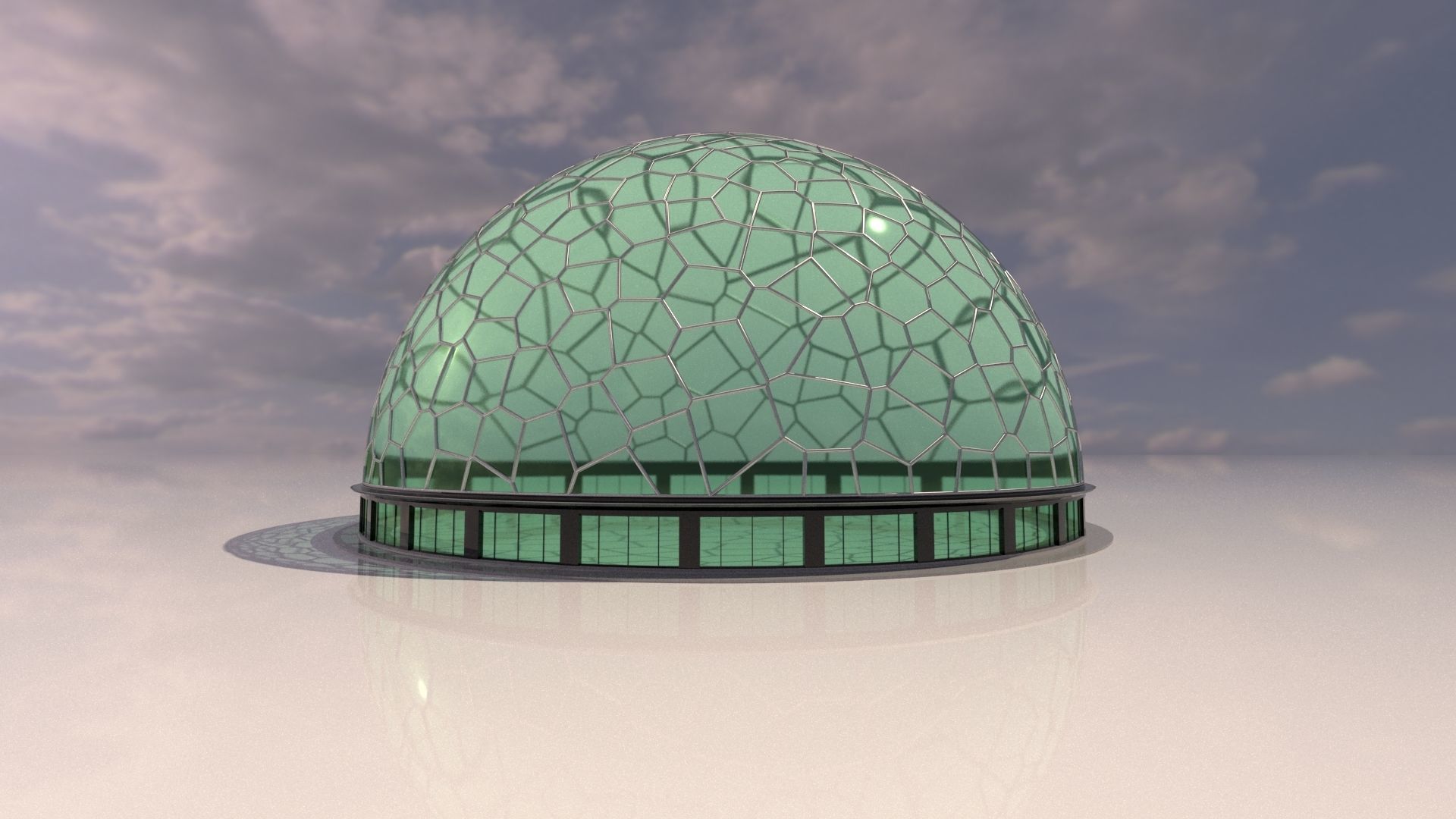 Voronoi building exterior structure and base 3D model | CGTrader