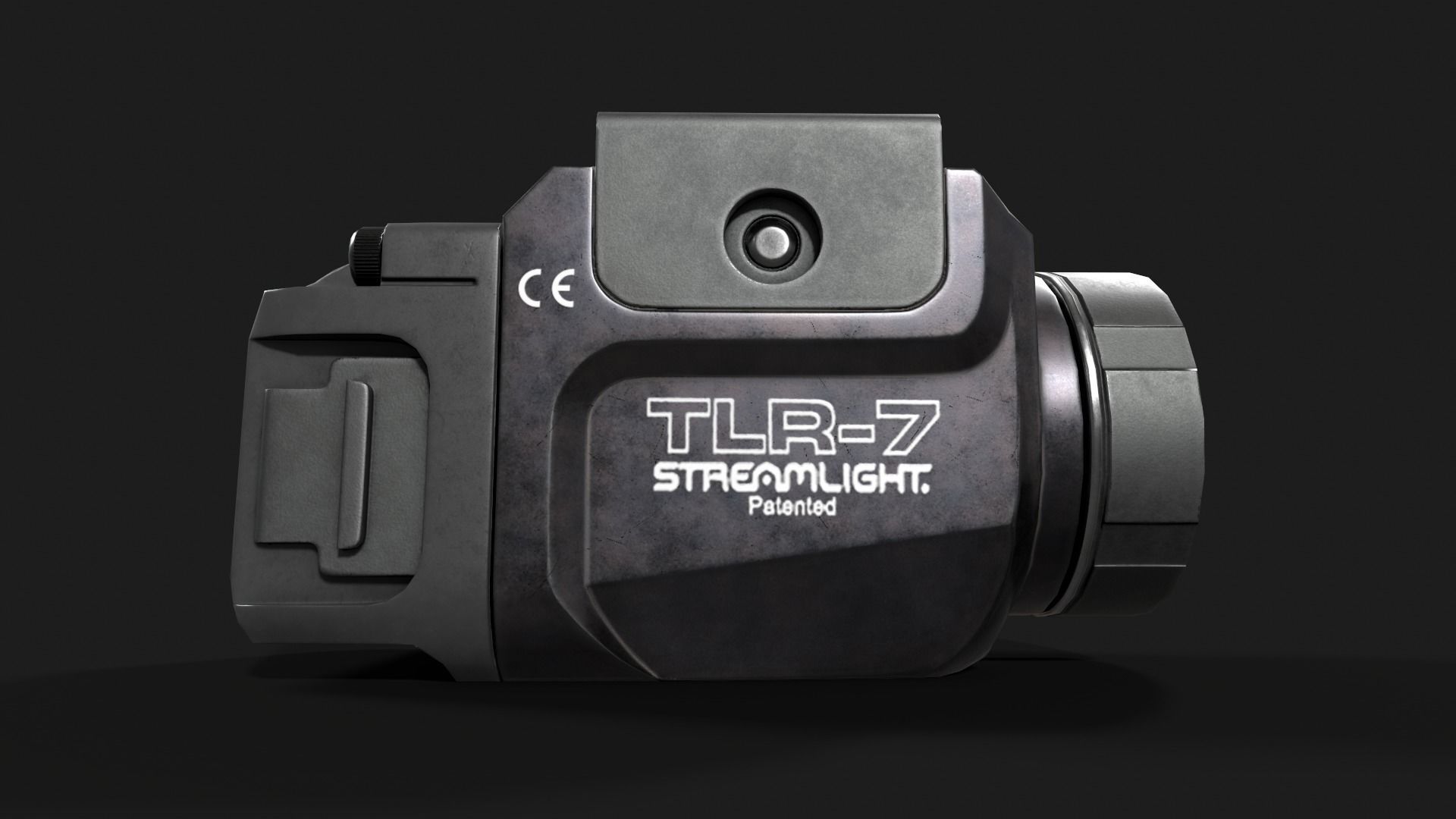 3D model Streamlight TLR7 Compact Handgun Weapon Mounted Light VR / AR ...