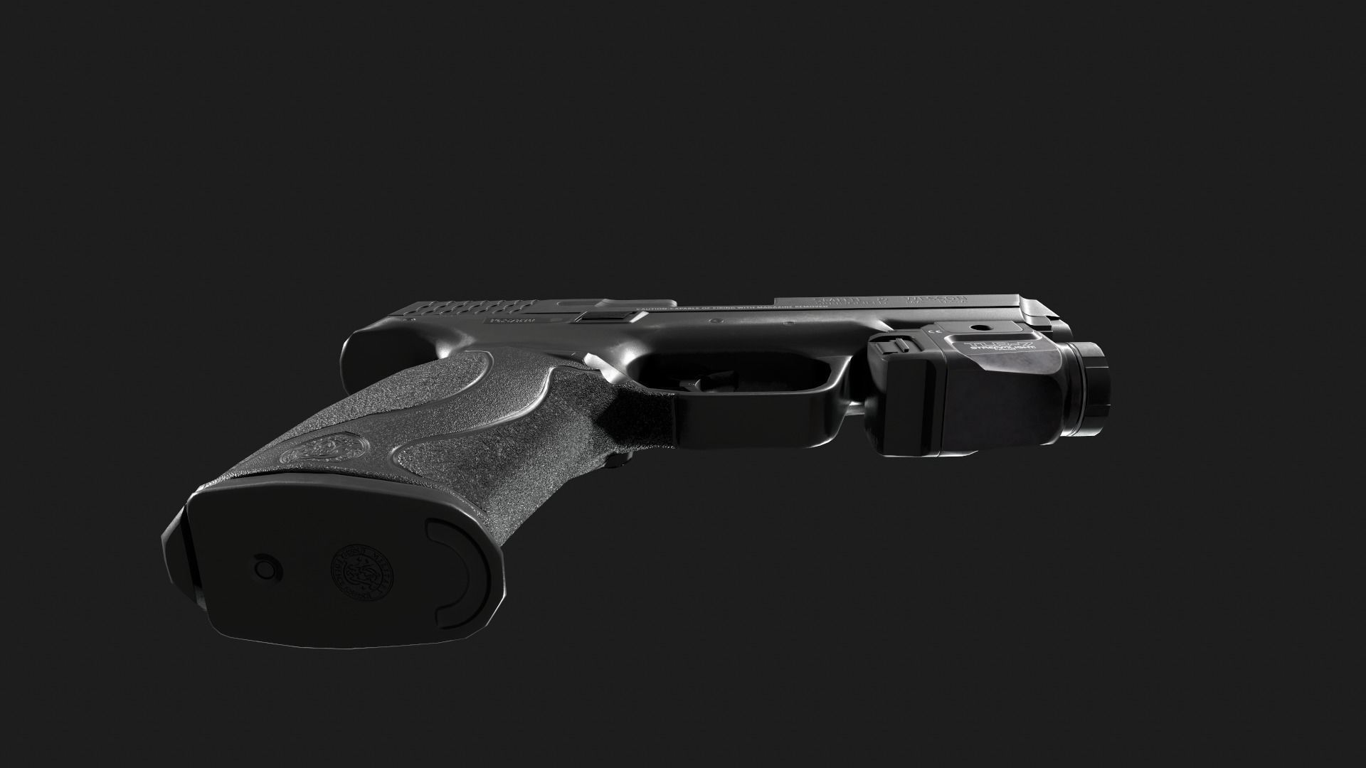 3D model Streamlight TLR7 Compact Handgun Weapon Mounted Light VR / AR ...