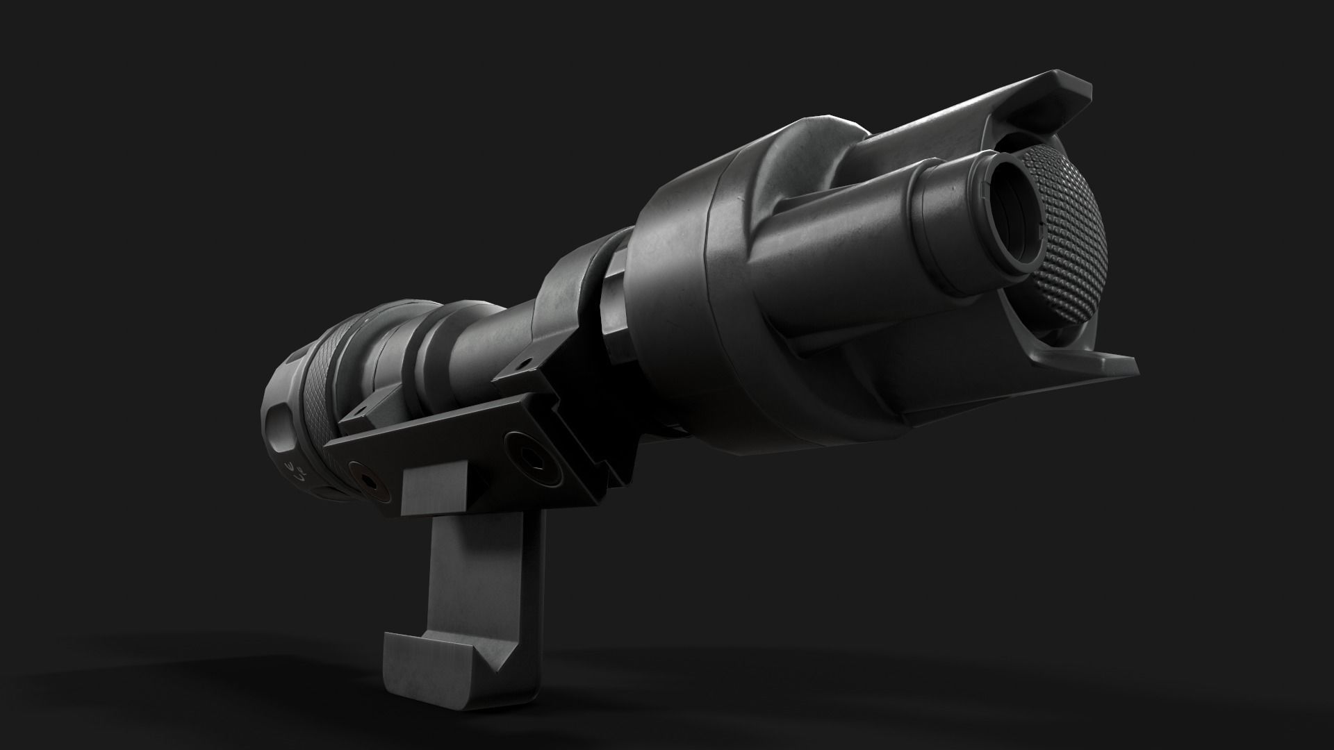 3D model Surefire M952V LED IR Scout Rifle Weapon Mounted Light VR / AR ...