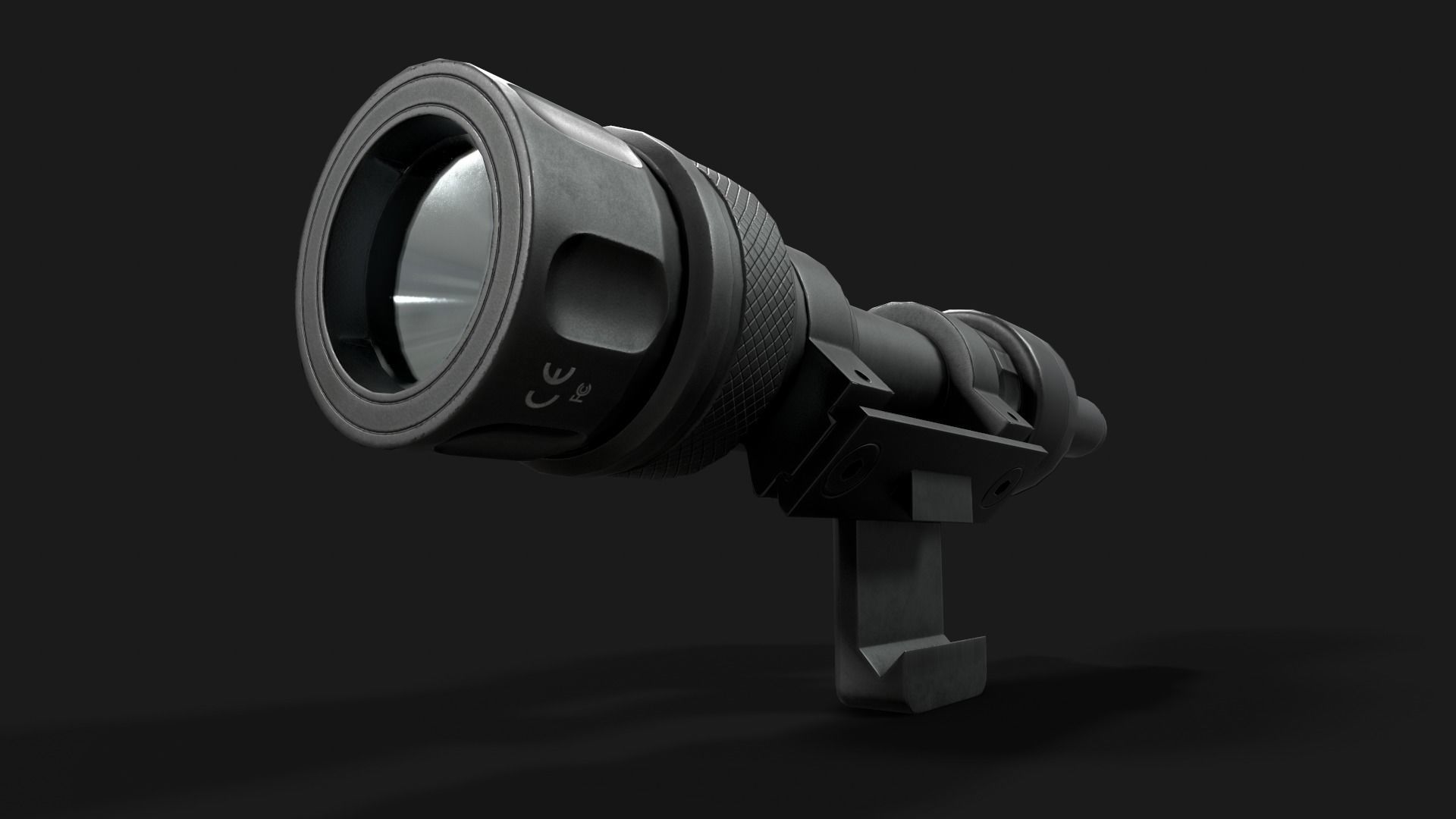 3D model Surefire M952V LED IR Scout Rifle Weapon Mounted Light VR / AR ...