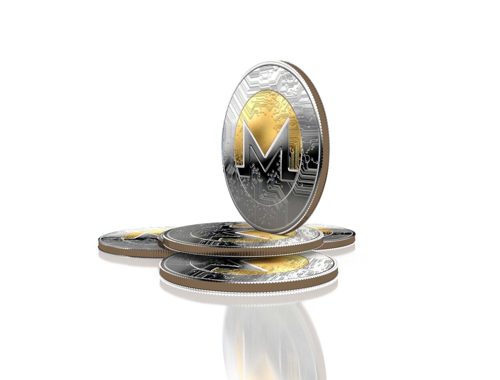 Monero coin 3D model | CGTrader