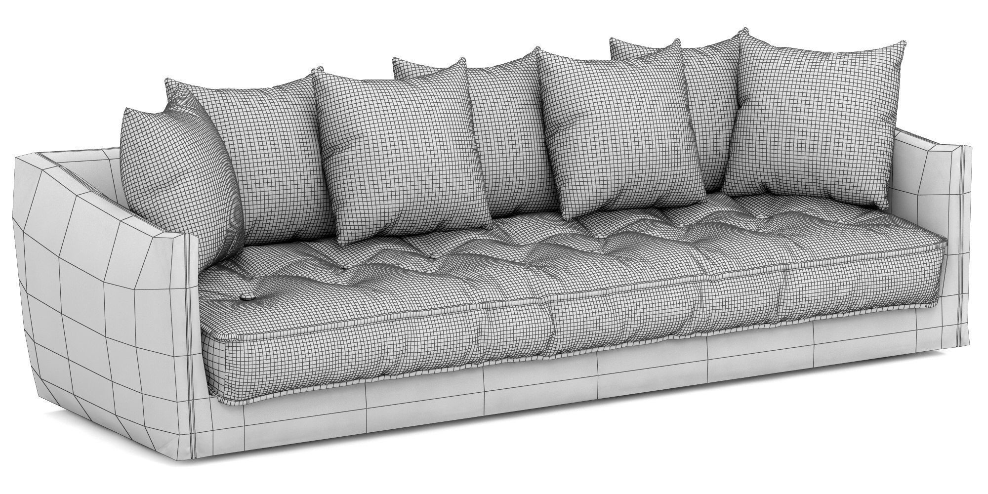 Roche Bobois COCOON LARGE 3-SEAT SOFA 3D model | CGTrader