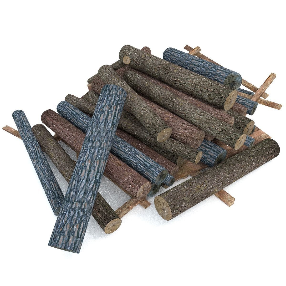 Wood Log Pack Low Poly 3D Model Collection | CGTrader