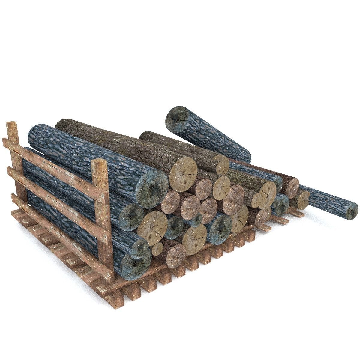 Wood Log Pack Low Poly 3D Model Collection | CGTrader