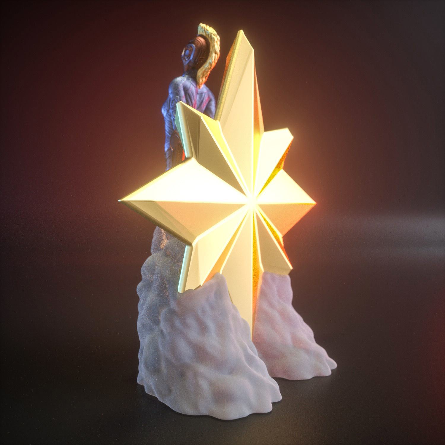 CAPTAIN MARVEL 3D model 3D printable | CGTrader