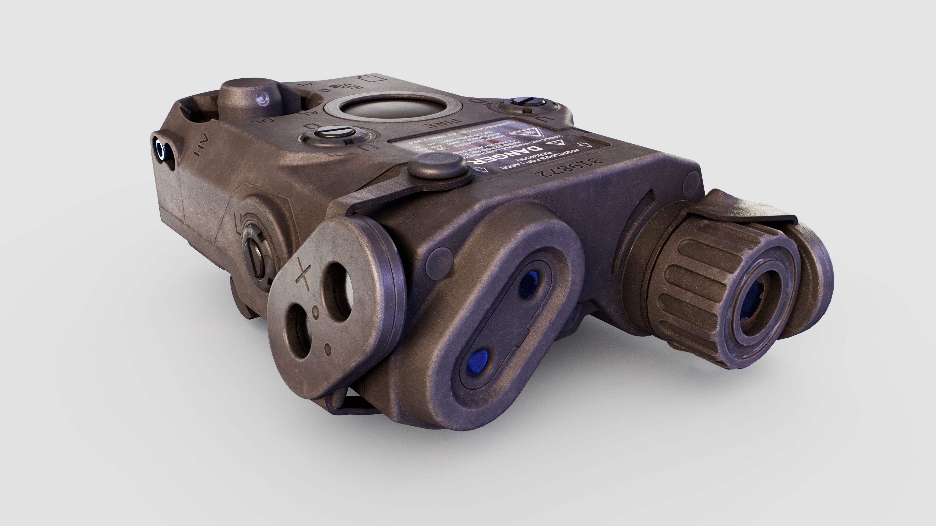 3D model EOTech ATPIAL AN PEQ-15 Laser Aiming Device VR / AR / low-poly ...