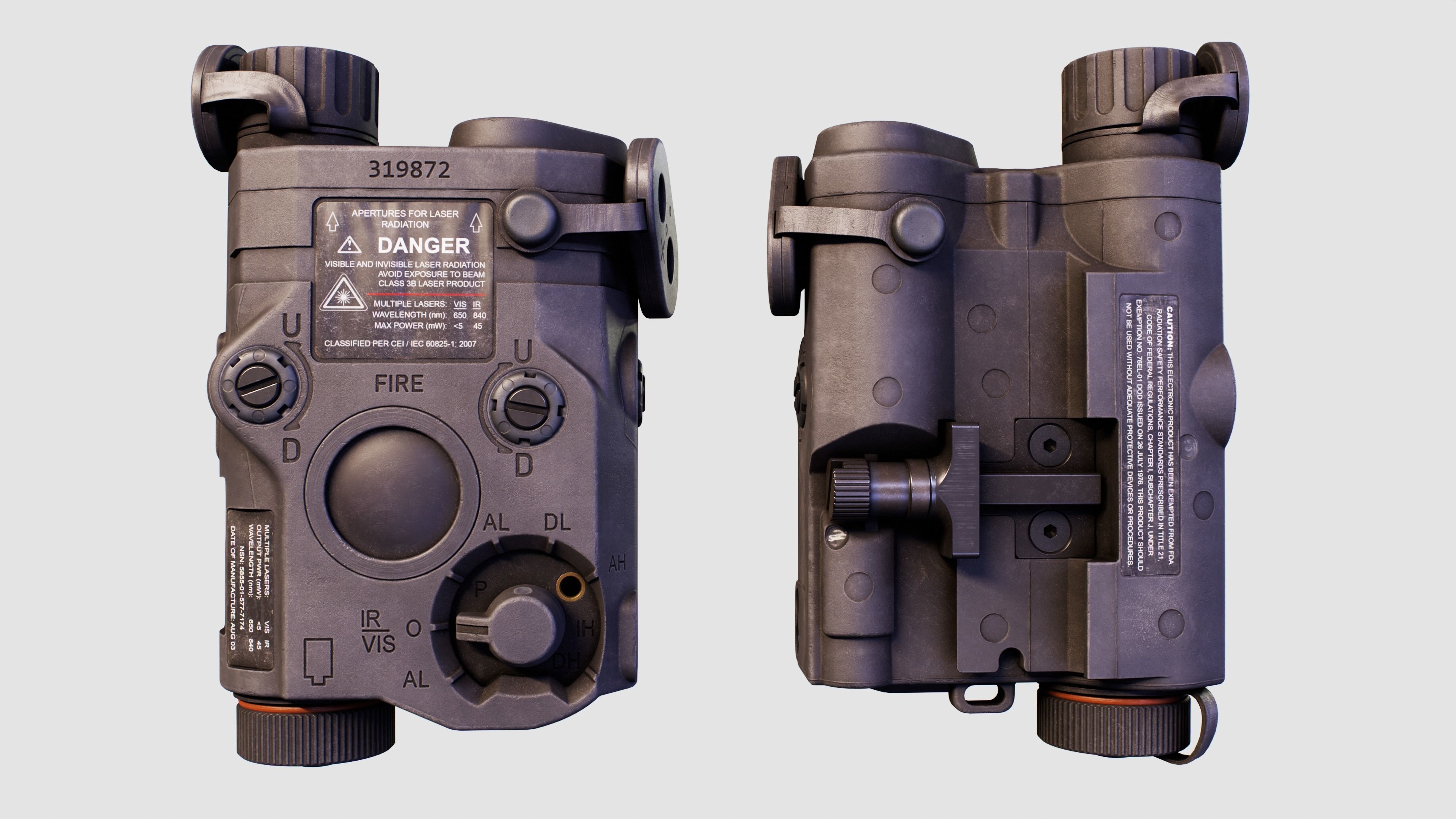 3D model EOTech ATPIAL AN PEQ-15 Laser Aiming Device VR / AR / low-poly | CGTrader