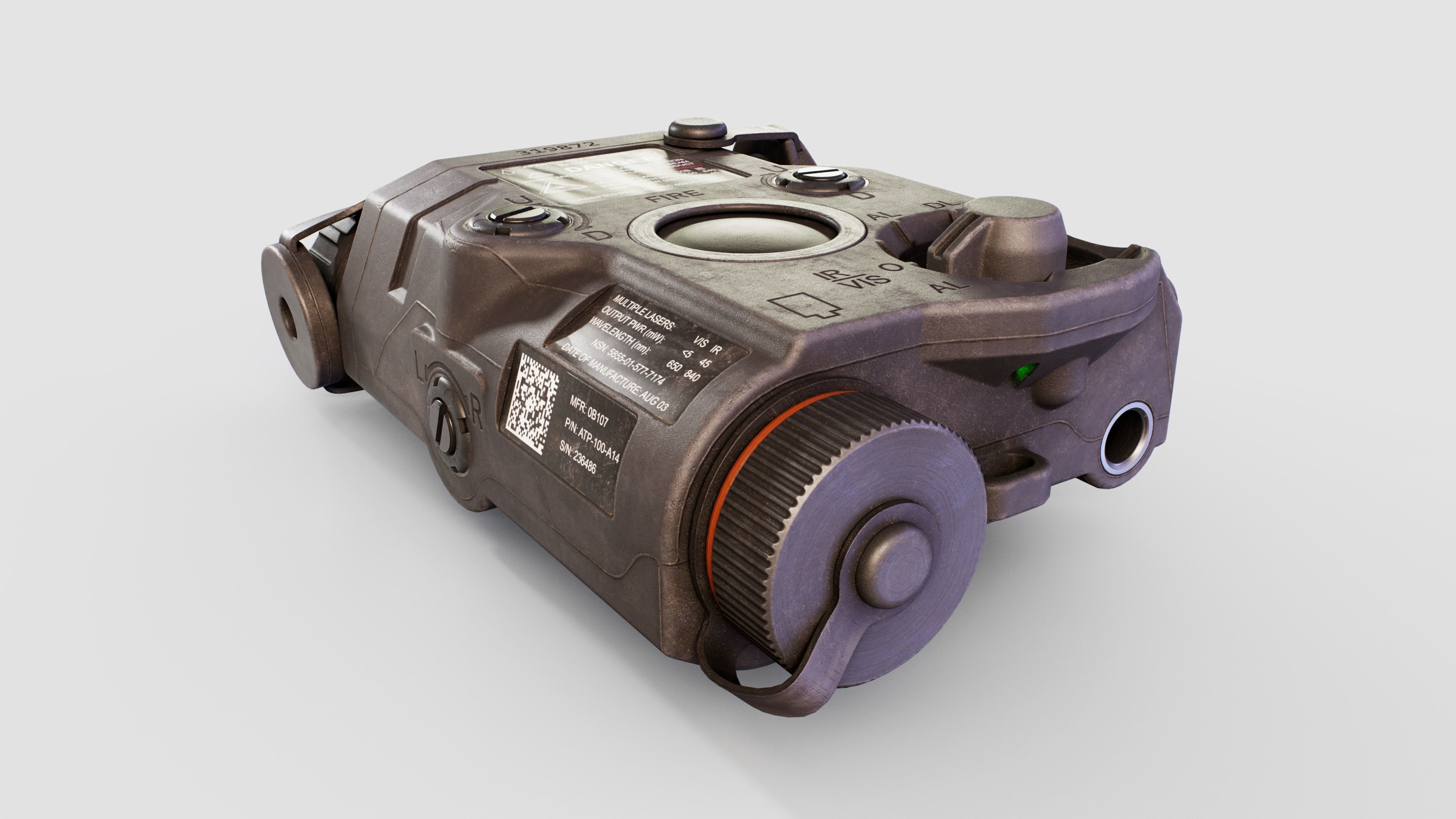 3D model EOTech ATPIAL AN PEQ-15 Laser Aiming Device VR / AR / low-poly ...