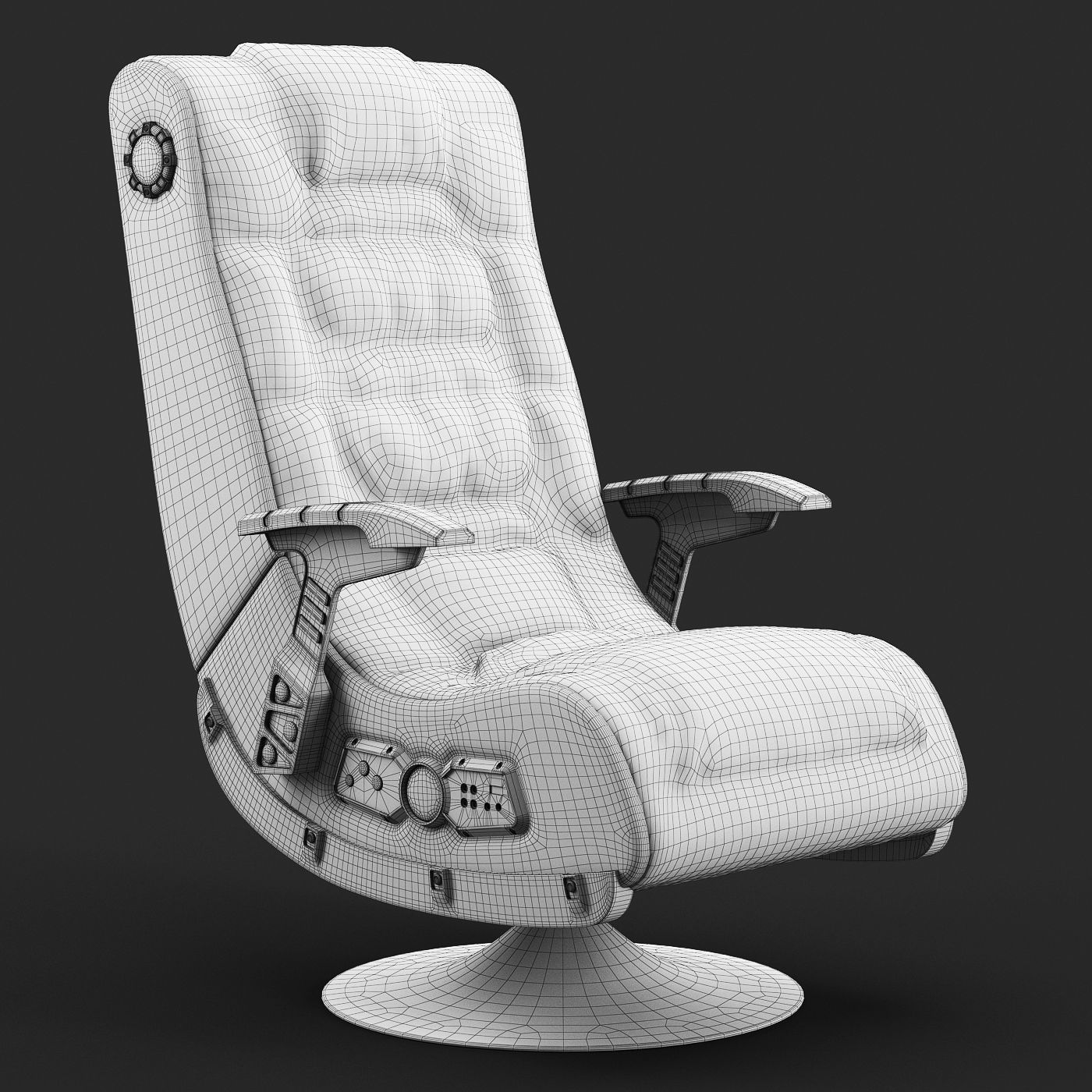 X-Rocker Chair Aged 3D model | CGTrader