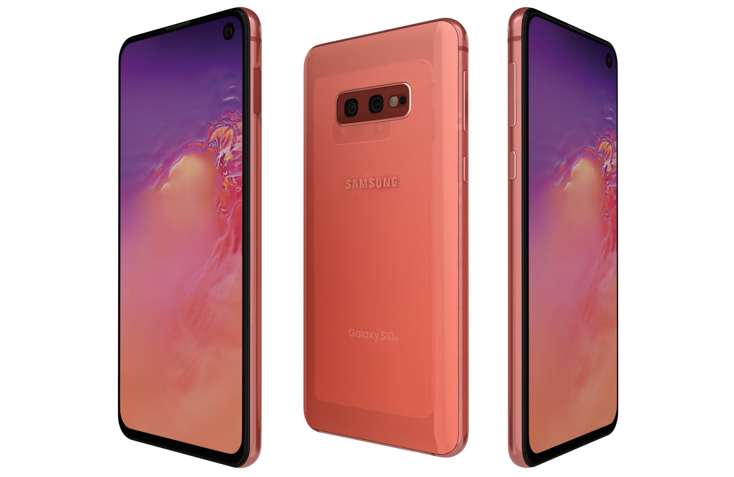 Samsung Galaxy S10e Flamingo Pink 3D model | CGTrader