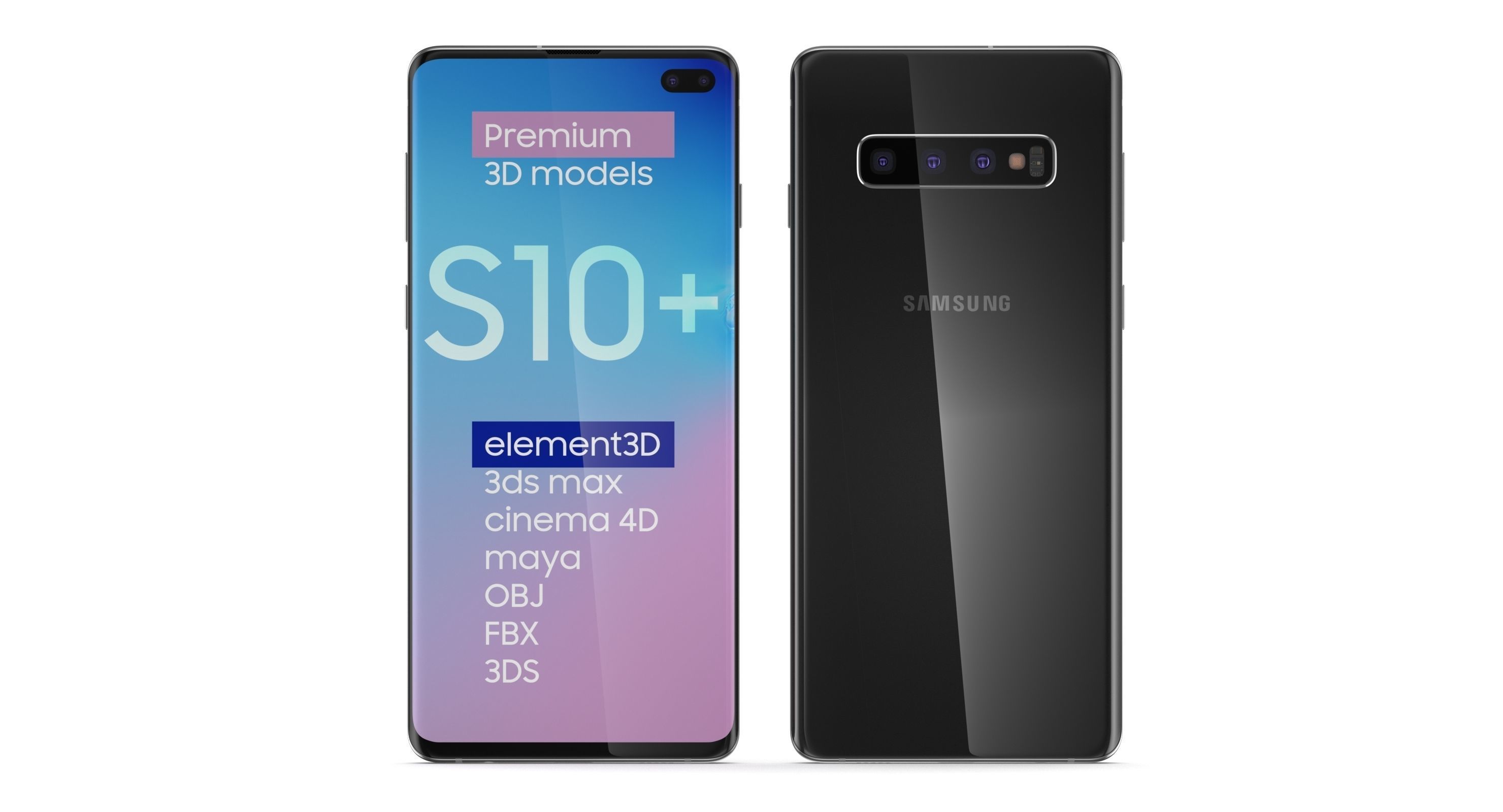 Samsung 2019 Set 3D model | CGTrader