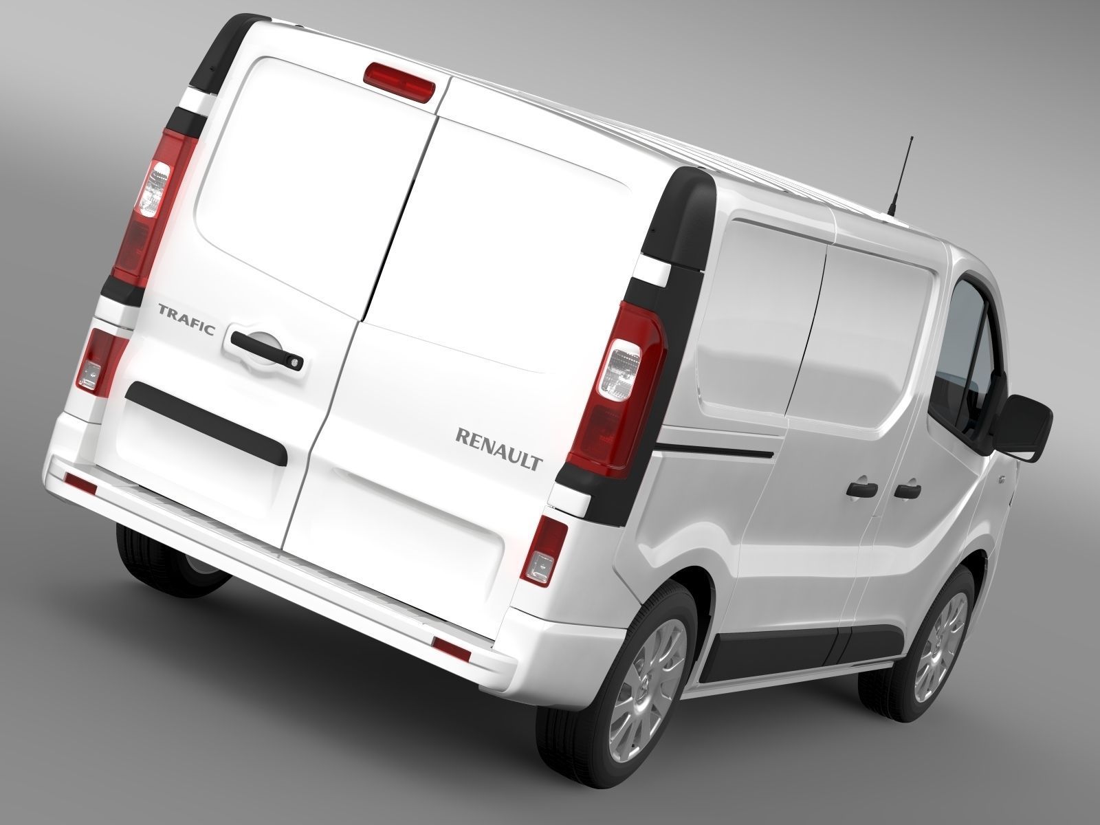 Renault Trafic Van 2015 3D Model MAX OBJ 3DS FBX C4D LWO LW LWS ...
