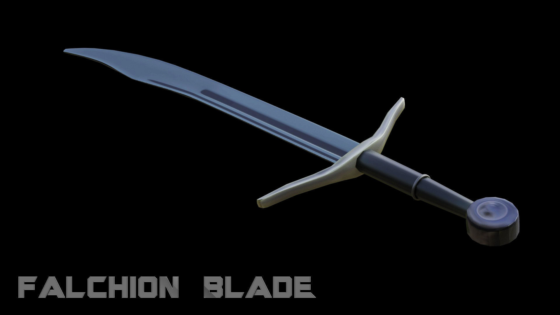 3D model Falchion Blade VR / AR / low-poly | CGTrader