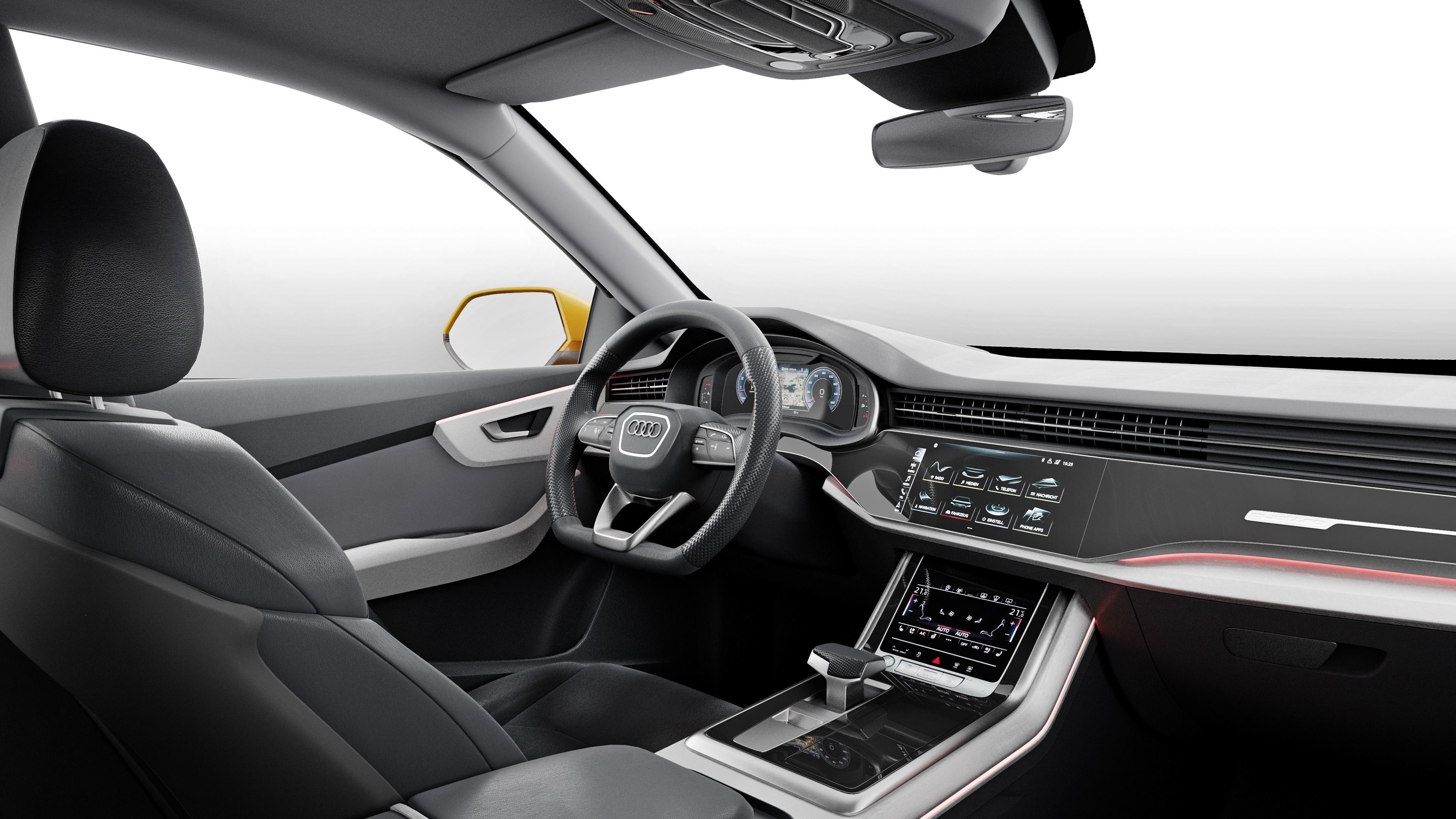 Audi Q8 2019 DETAILED INTERIOR 3D model | CGTrader